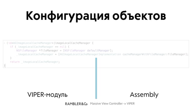 Rambler.iOS #5: Разбираем Massive View Controller | PPT