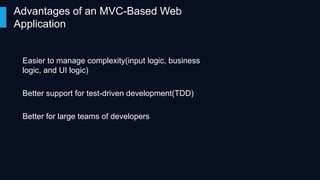 MVC4 framework | PPTX | Web Design and HTML | Internet