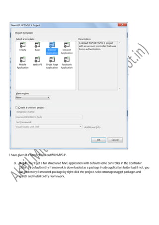 Mvc4 crud operations.-kemuning senja | PDF