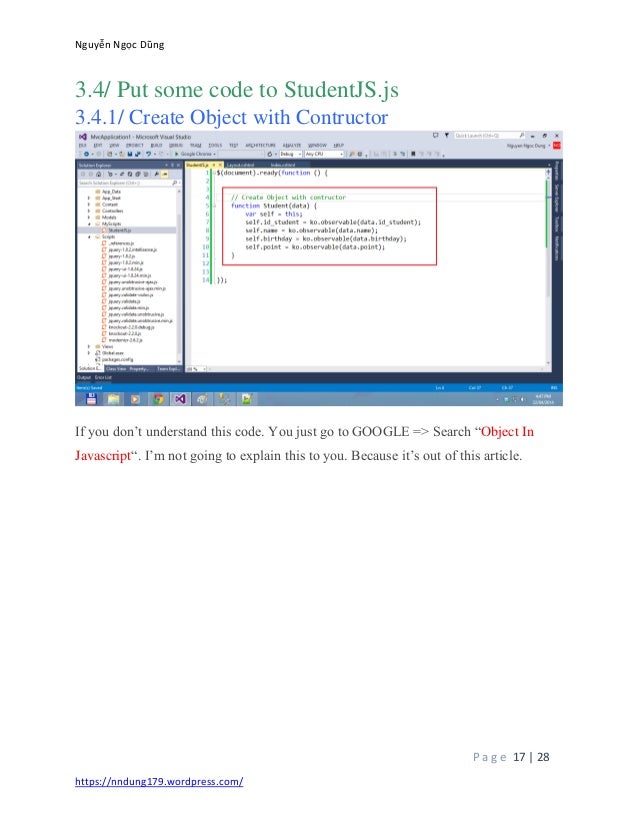 Mvc4 Knockoutjs Bootstrap Step By Step Part 1
