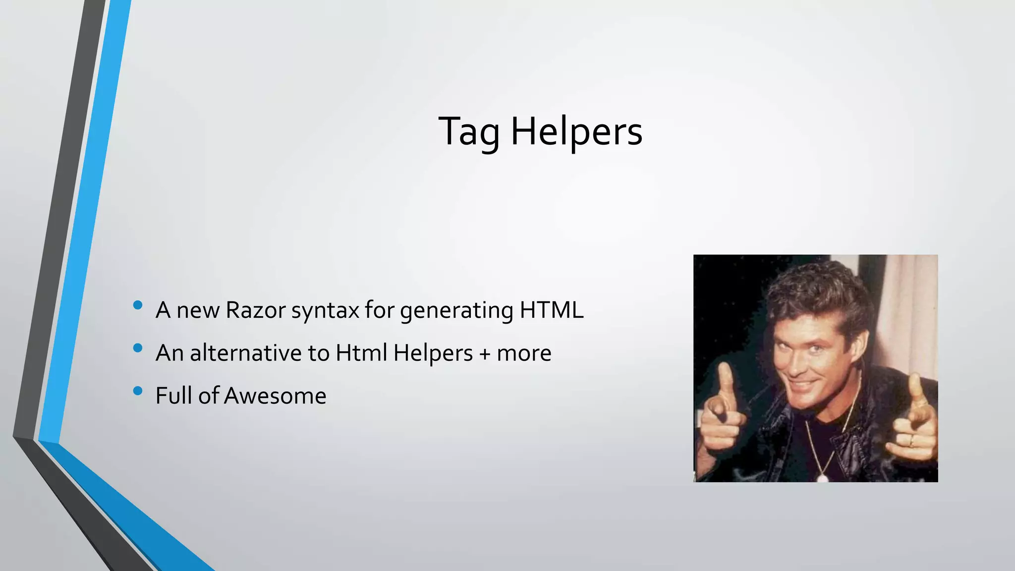 MVC 6 - Tag Helpers and View Components | PPTX