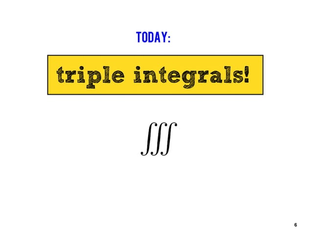 Multivariable Calculus Triple Integrals Smartboard | PDF