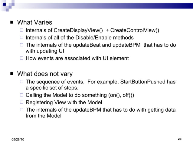 MVC and Other Design Patterns | PPT