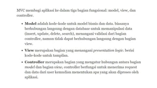 Mvc dan routing dalam ci | PPTX