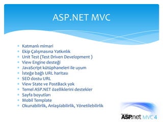 Mvc 4 Eğitim Sunusu | PPT