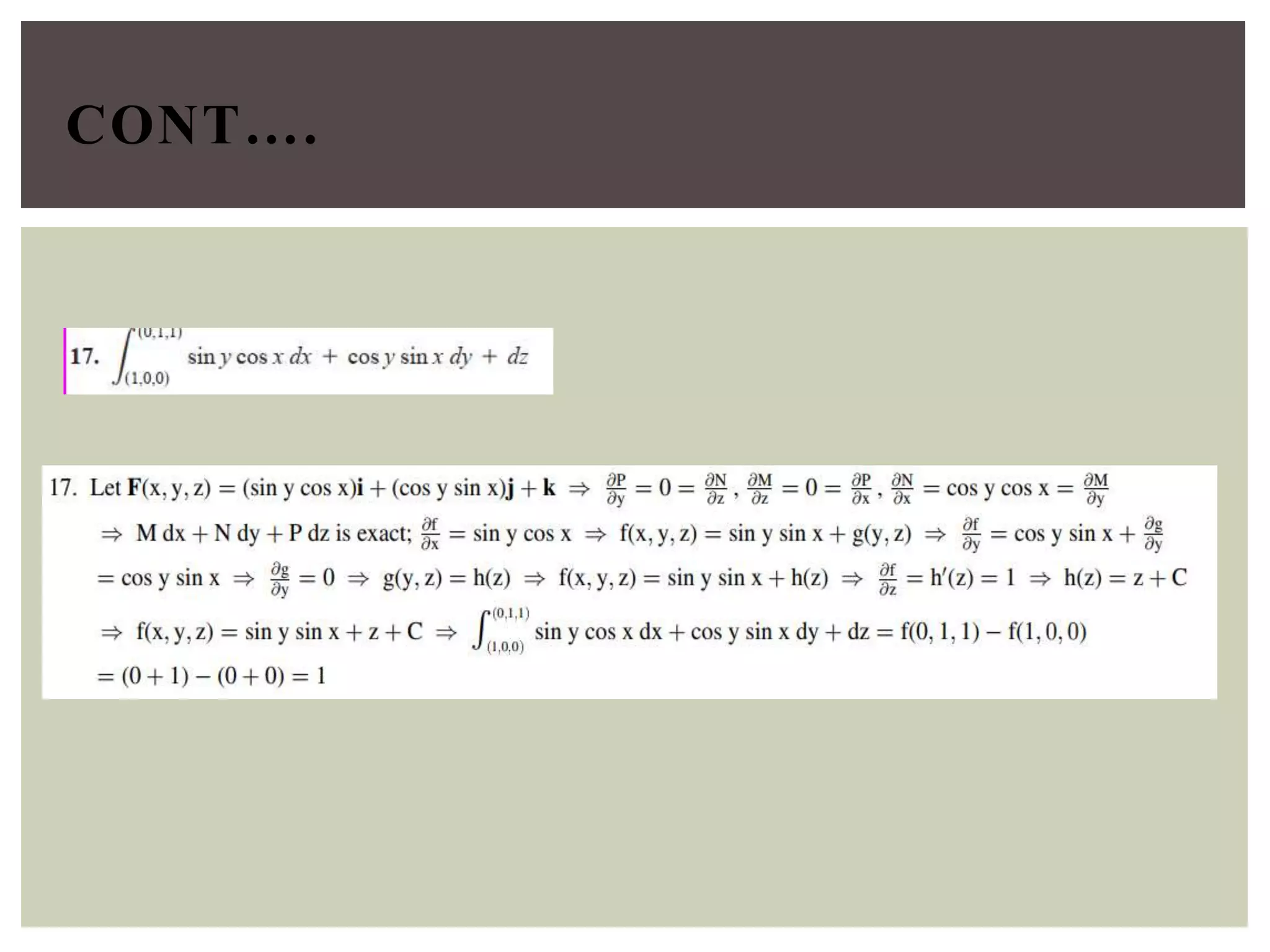 Fundamental theorem of Line Integration | PPTX