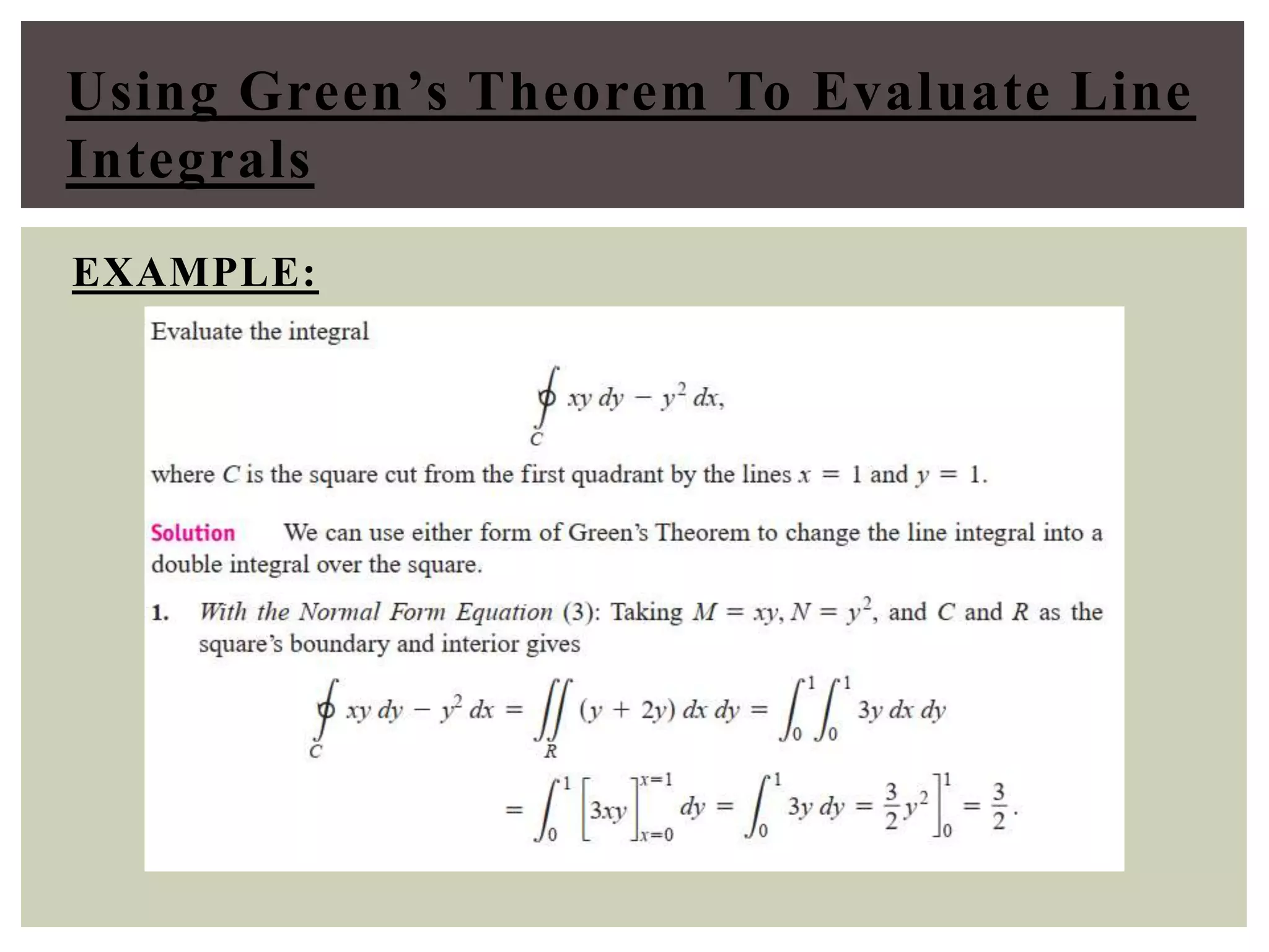 Fundamental theorem of Line Integration | PPTX