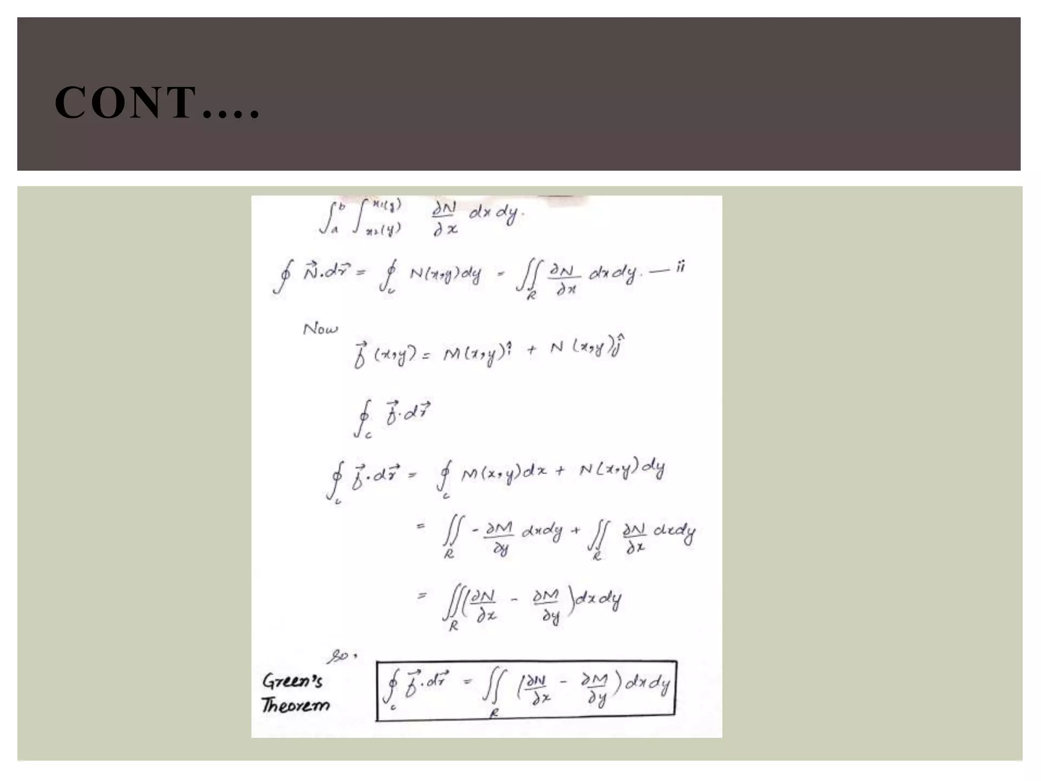Fundamental theorem of Line Integration | PPTX