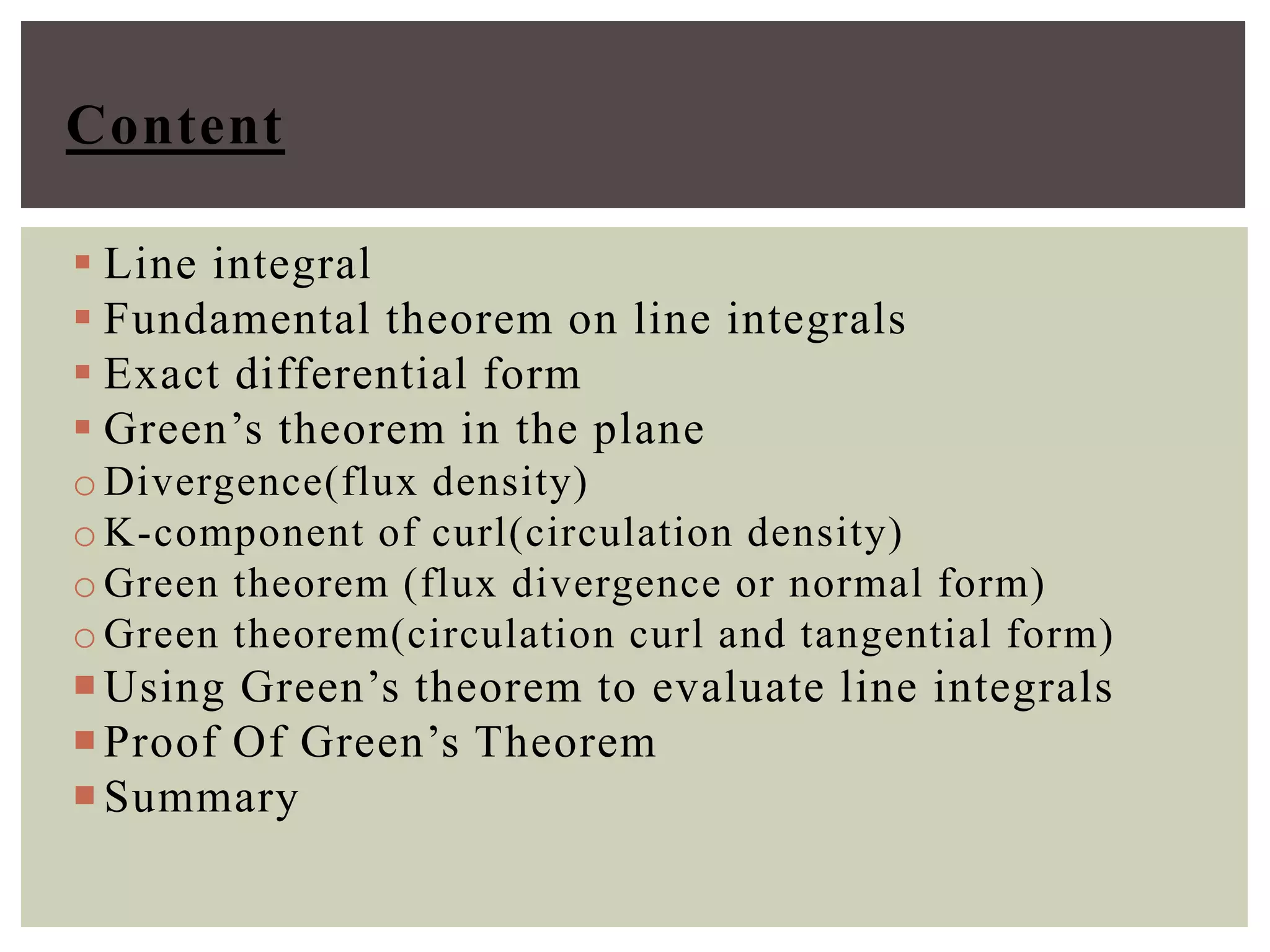 Fundamental theorem of Line Integration | PPTX