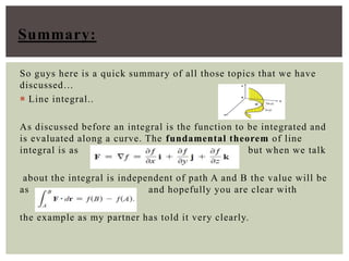 Fundamental theorem of Line Integration | PPTX