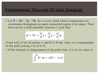 Fundamental theorem of Line Integration | PPTX