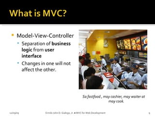 MVC For Web Development | PPT