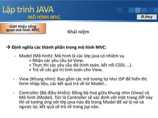 Mô hình MVC trong lập trình web với Java | PPTX