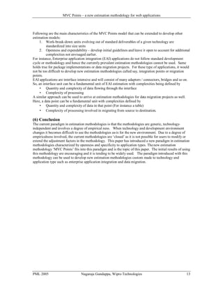 Software Estimation Methodology - MVC Points | PDF