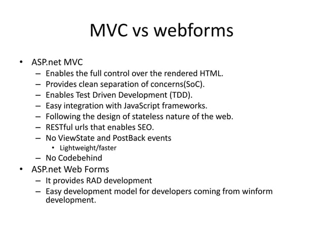 Mvc presentation | PPT