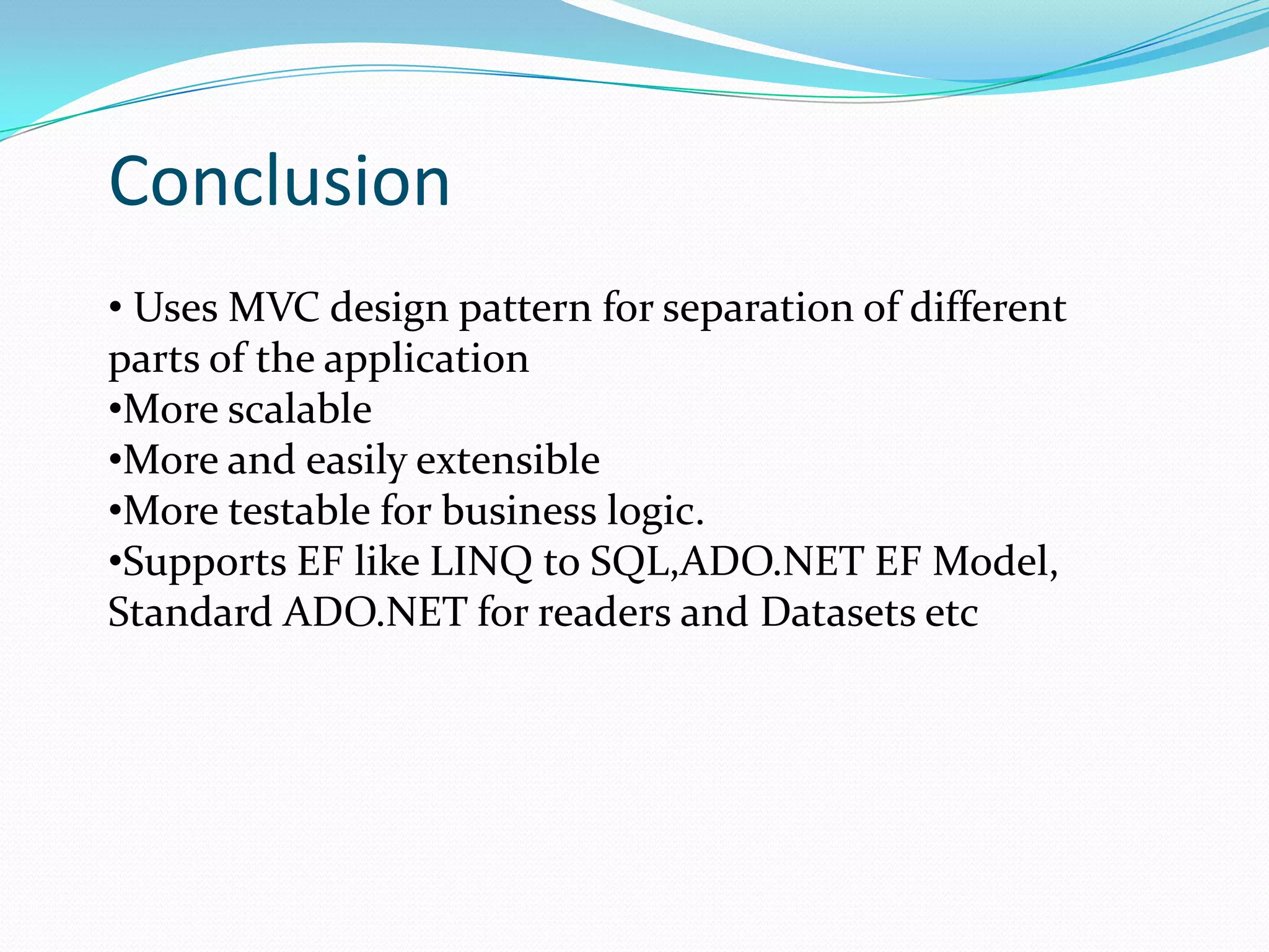 Introduction to ASP.Net MVC | PPTX