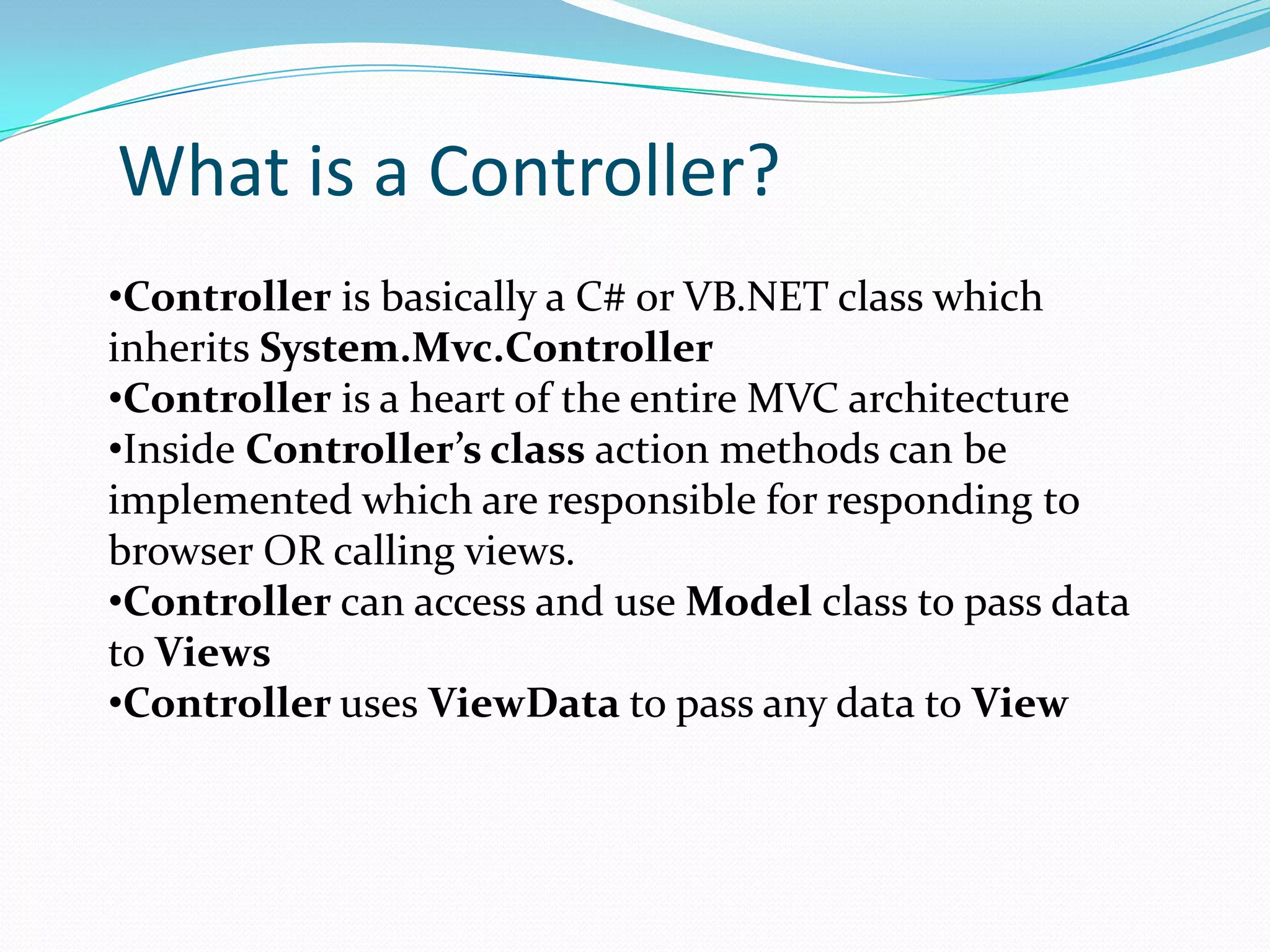 Introduction to ASP.Net MVC | PPTX
