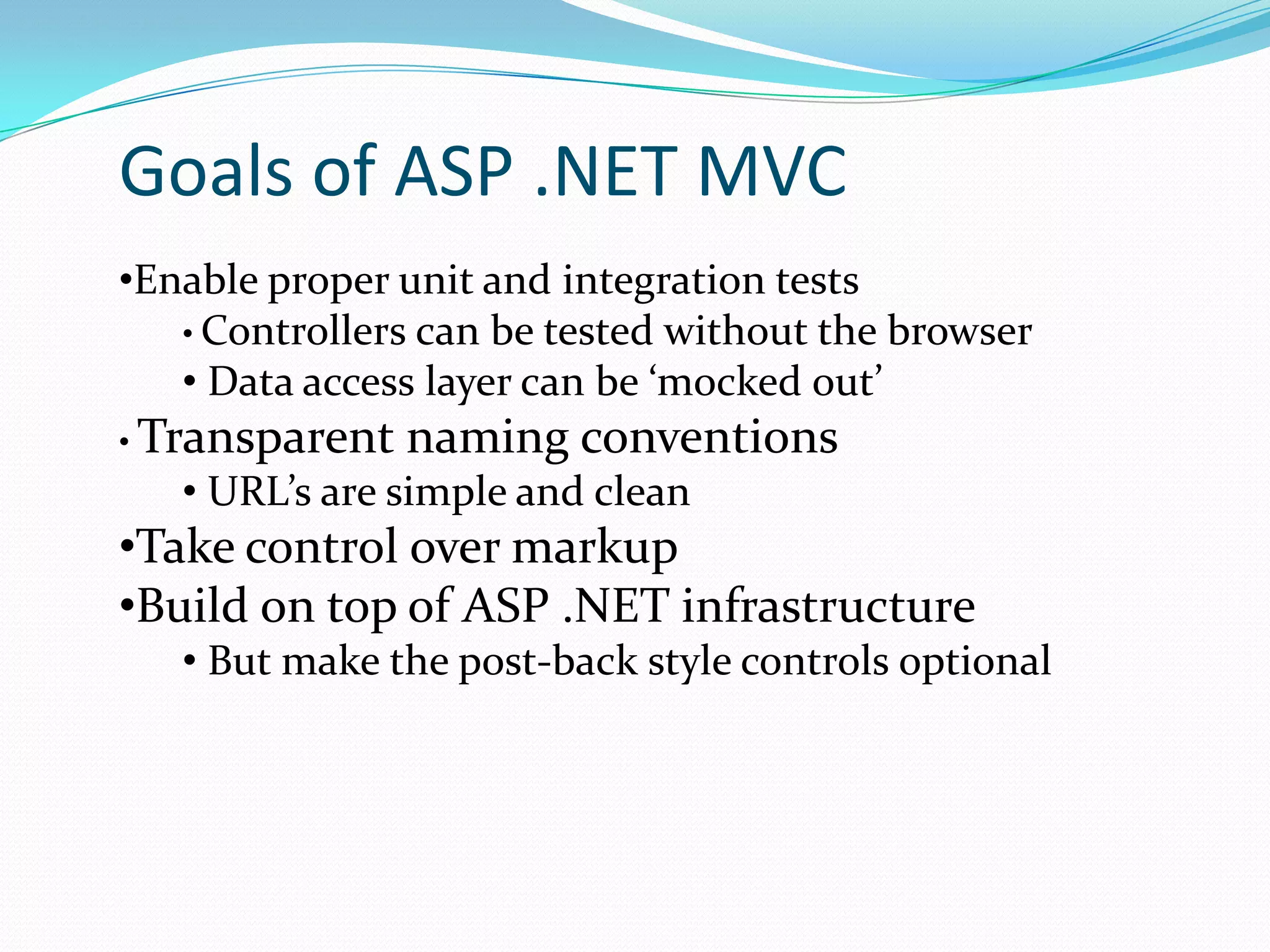 Introduction to ASP.Net MVC | PPTX