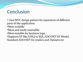 Introduction to ASP.Net MVC | PPTX