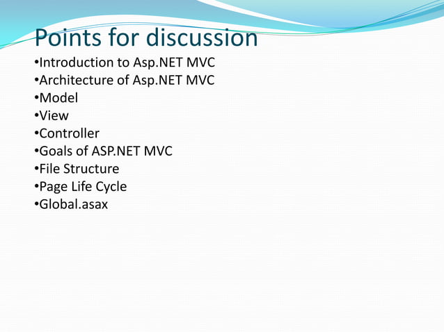 Introduction to ASP.Net MVC | PPTX
