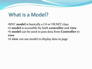Introduction to ASP.Net MVC | PPTX