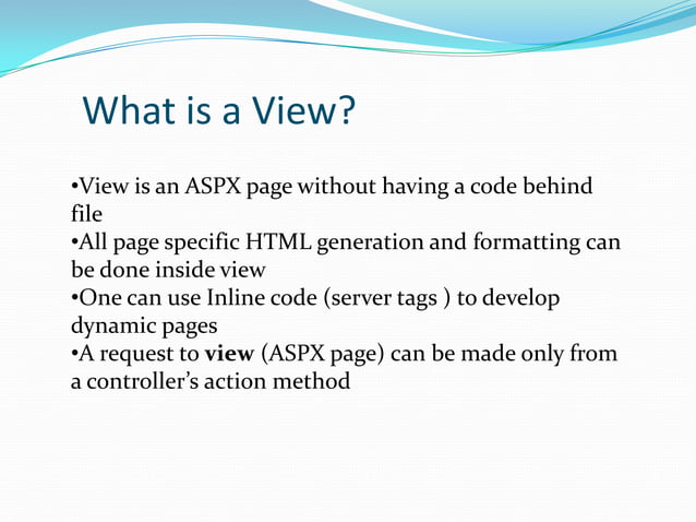 Introduction to ASP.Net MVC | PPTX