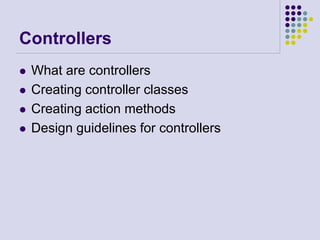 Mvc training By Jaganath Rao Niku | PPTX