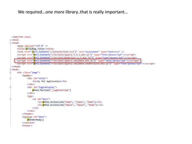 Mvc 3 Razor Validation Ppt