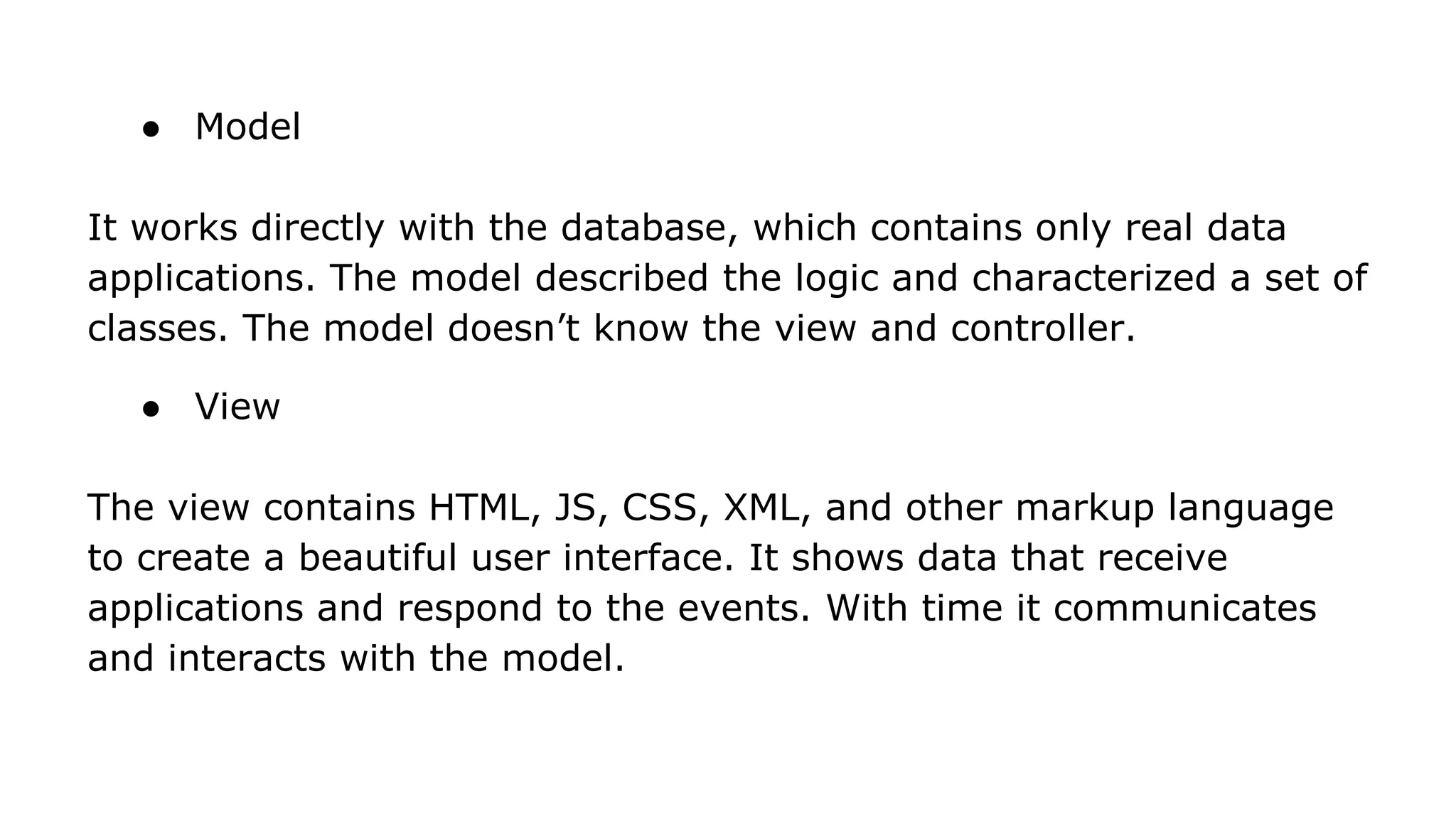 Mvc vs mvp vs mvvm a guide on architecture presentation patterns | PPTX