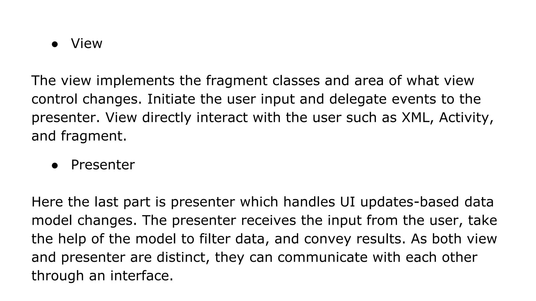 Mvc vs mvp vs mvvm a guide on architecture presentation patterns | PPTX