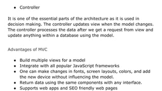 Mvc vs mvp vs mvvm a guide on architecture presentation patterns | PPTX