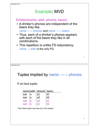 Multi Valued Dependency | PDF