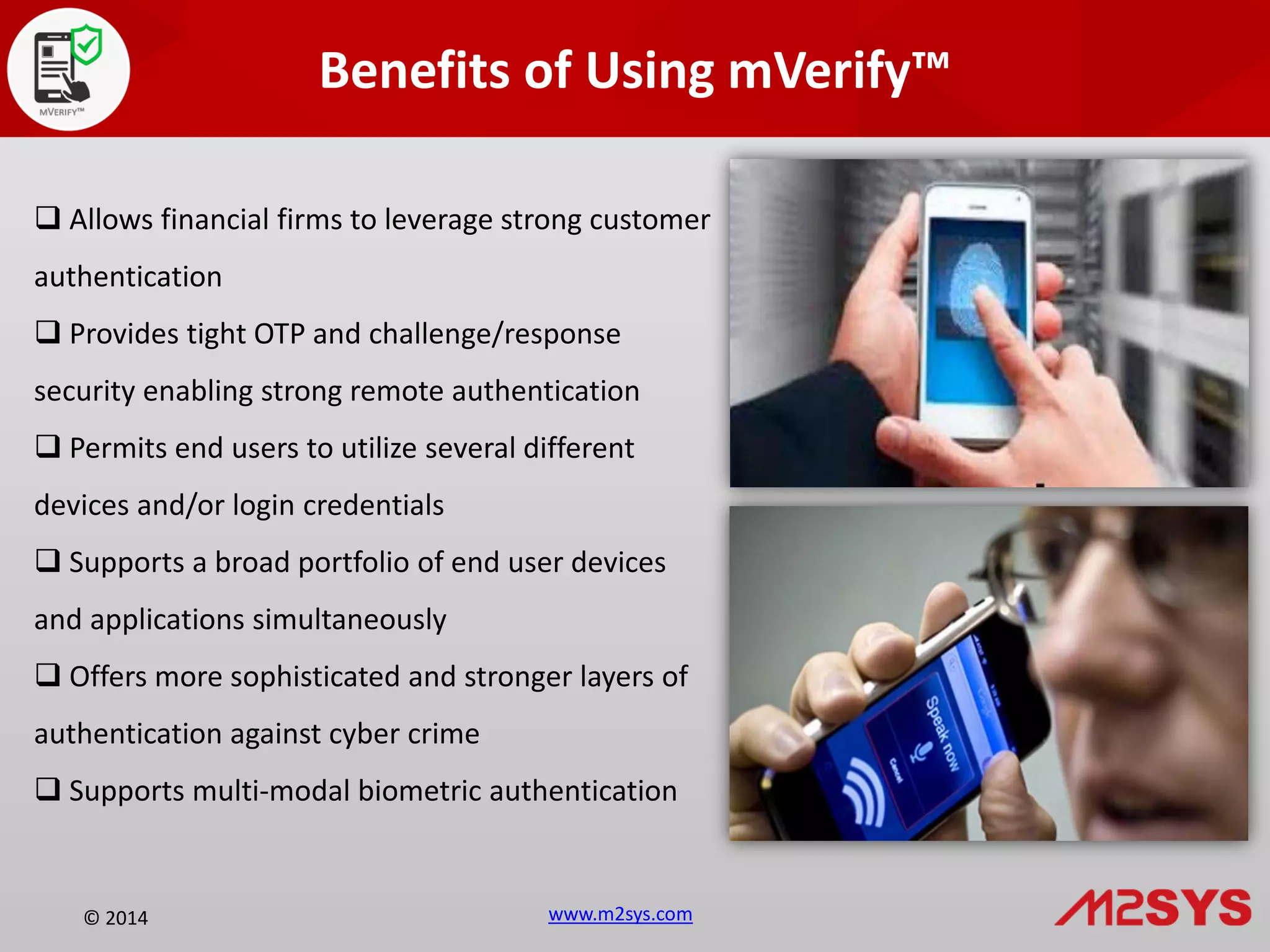 Secure Authentication for Mobile Banking Customers with mVerify™ | PDF