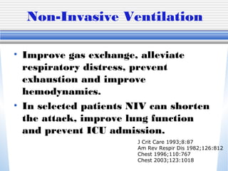 Mechanical Ventilation for severe Asthma | PPT