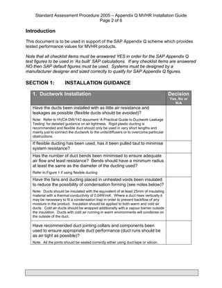 Mvhr installation guide_final_11_02_11 | PDF
