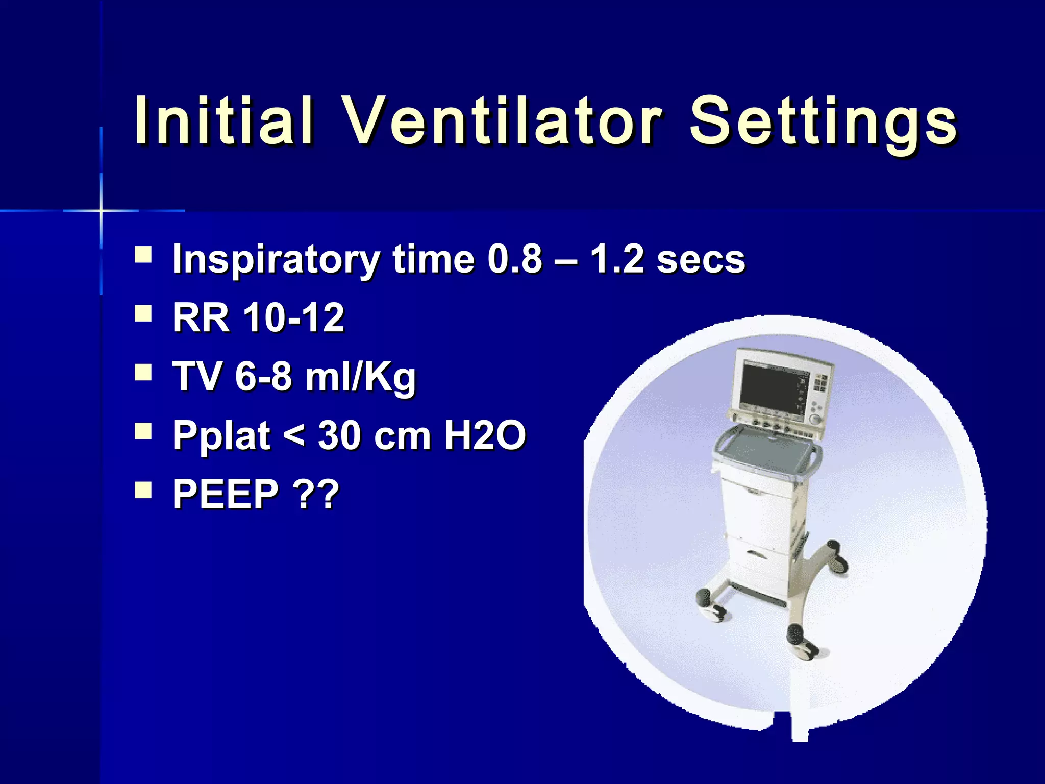 Mechanical ventilation in air flow obstruction | PPT