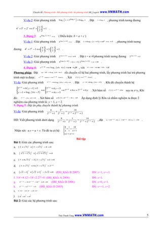 Mũ và logarit | PDF