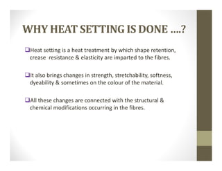 Heat setting by ta | PDF