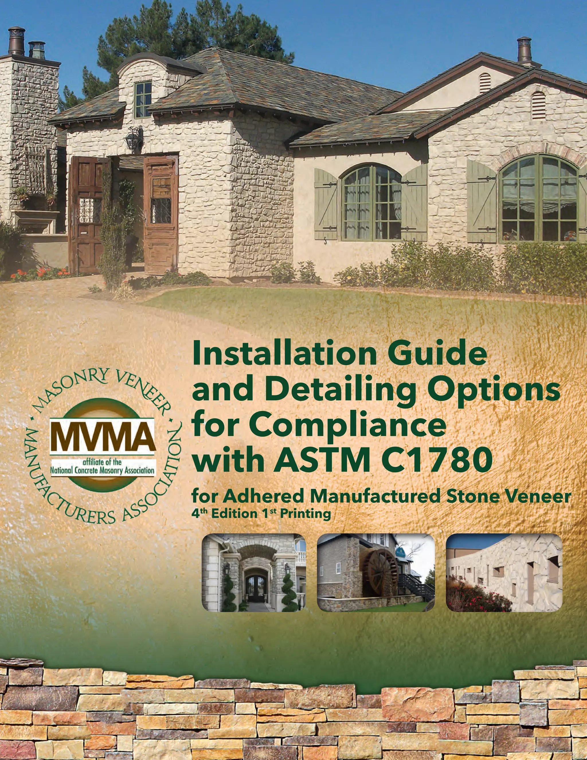 Installation Guide and Detailing Options for Compliance with ASTM C1780 ...