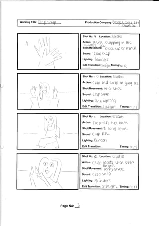 Music Video Storyboard | PDF