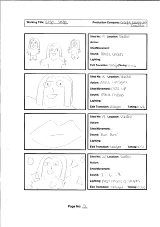 Music Video Storyboard | PDF