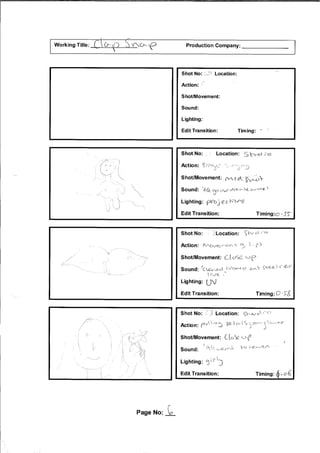 Music Video Storyboard | PDF