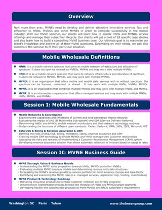MVNE Seminar Brochure | PDF