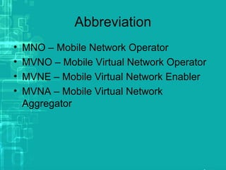 Mvno | PPT