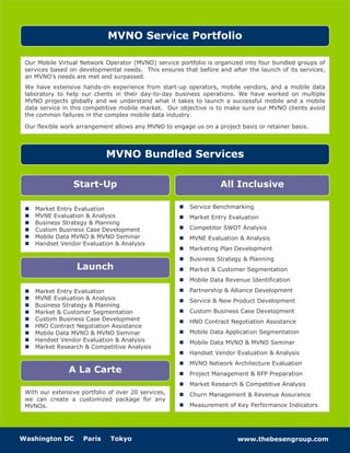 MVNO Service Portfolio Brochure | PDF