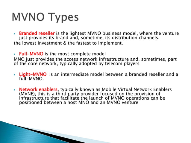 Mvno types and best practices (2) | PPT