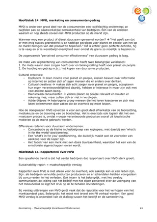 MVO einddocument, Klas E3J, Groep 2 | PDF