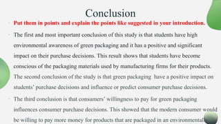 Green Food packaging attitude of students.pptx