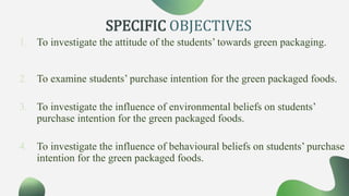 Green Food packaging attitude of students.pptx