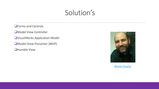 Introduction To Model View Presenter | PPT